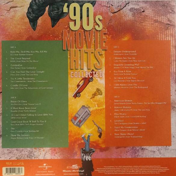 Виниловая пластинка VARIOUS ARTISTS "90s Movie Hits Collected" (OST 2LP). Цена - 4 999 руб ...