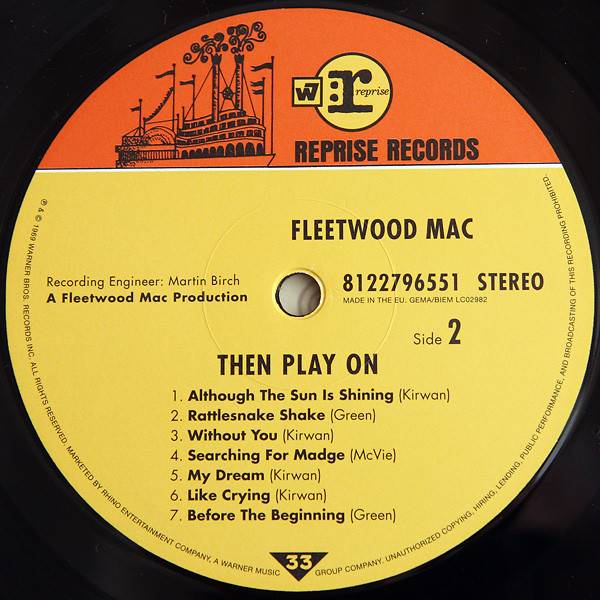 Fleetwood Mac ‎"Then Play On" (LP) - купить виниловую пластинку по цене ...