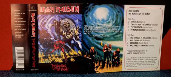 IRON MAIDEN "The Number Of The Beast" (MC) - купить виниловую пластинку ...